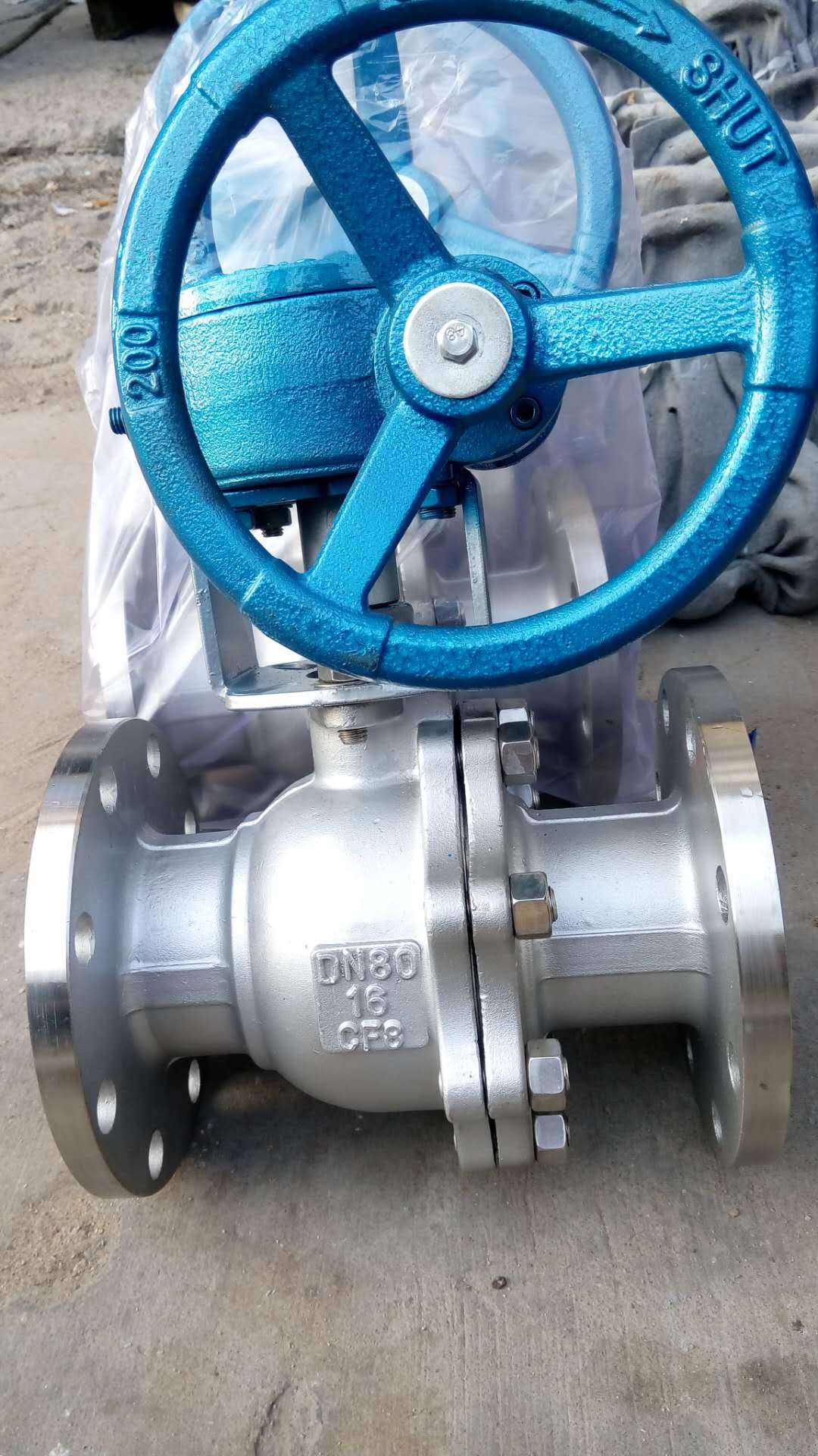 Q341F-16P 304/316不锈钢涡轮法兰球阀 不锈钢涡轮法兰球阀-阿里巴巴