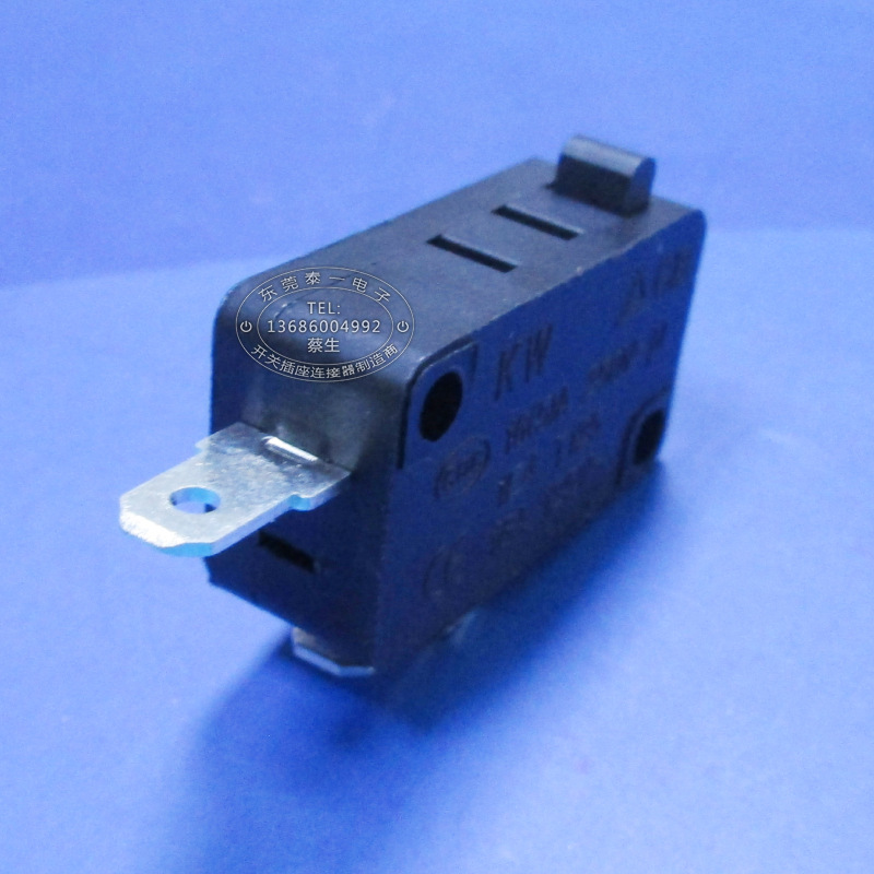 两脚常闭型大行程开关 按下断电28*16大电流常闭微动开关KW7-0B-阿里巴巴