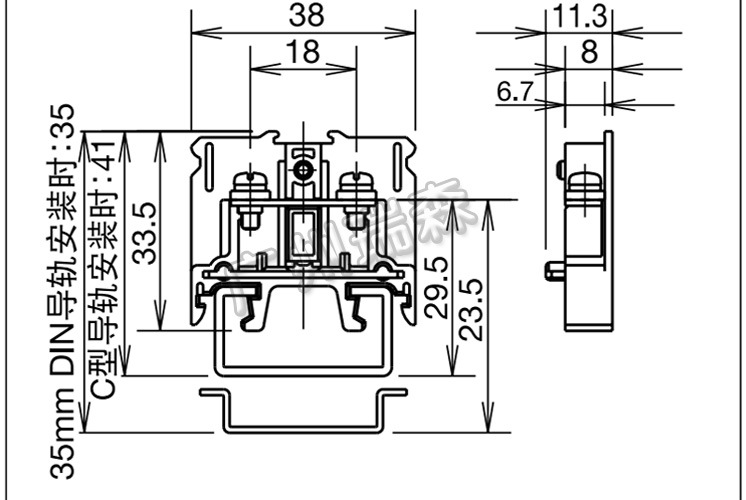 代理日本IDEC和泉接线端子台BN15LW BN15MW BN75W BN50W BNH30W-阿里巴巴