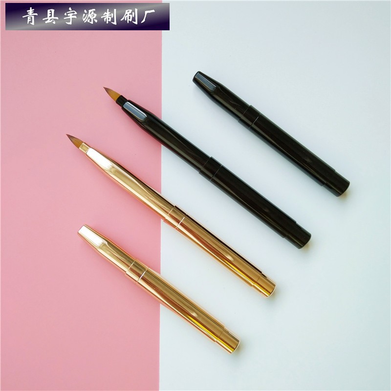 唇刷迷你金属伸缩便携化妆刷唇刷口红刷小唇线刷单头唇线笔口红笔-阿里巴巴