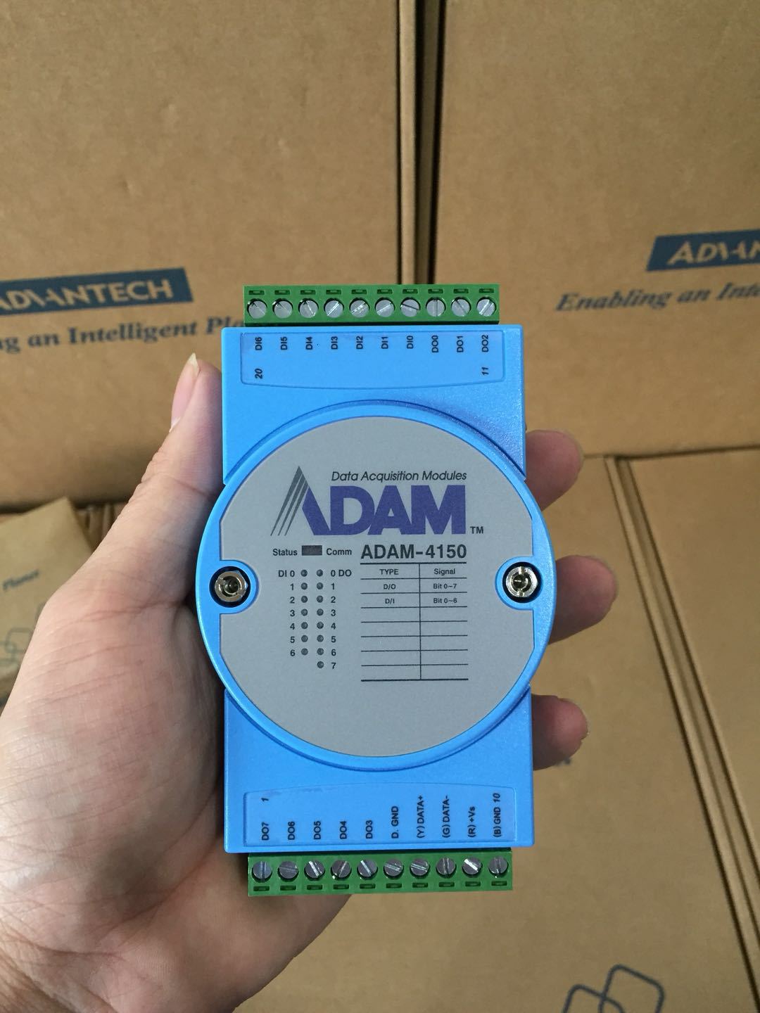 研华ADAM-4150 15路隔离数字量I/O模块支持MODBUS/RTU协议现货-阿里巴巴