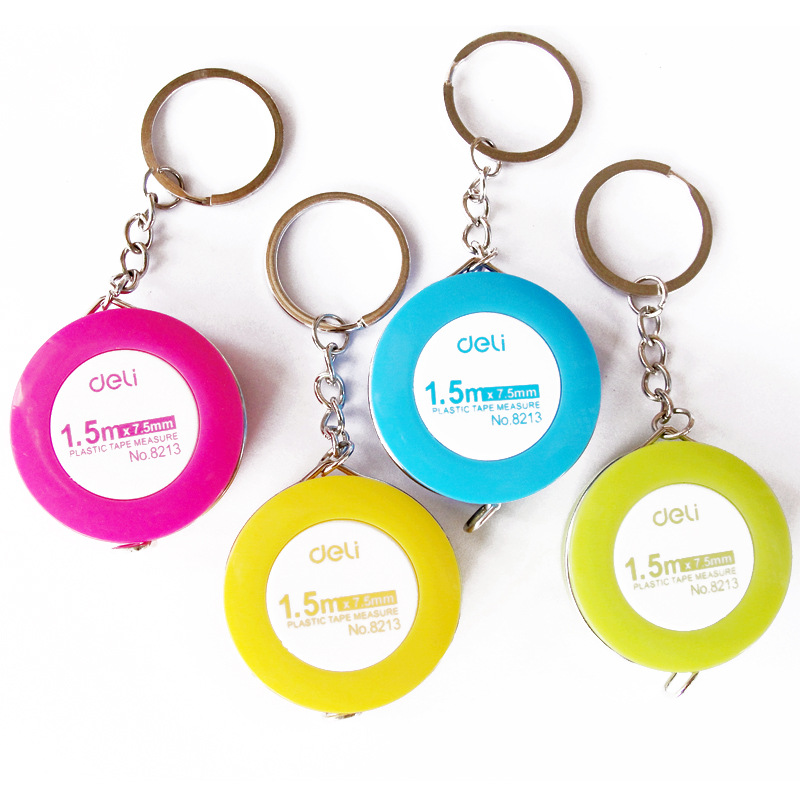 Deli leather tape measure 8213 keychain measuring ruler 1.5 m measuring ...