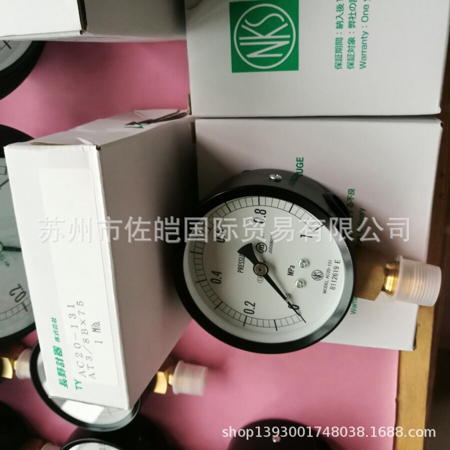 日本NAGANO长野计器品牌原装AC20-131型号CSA认证NKS仪表压力表-阿里巴巴