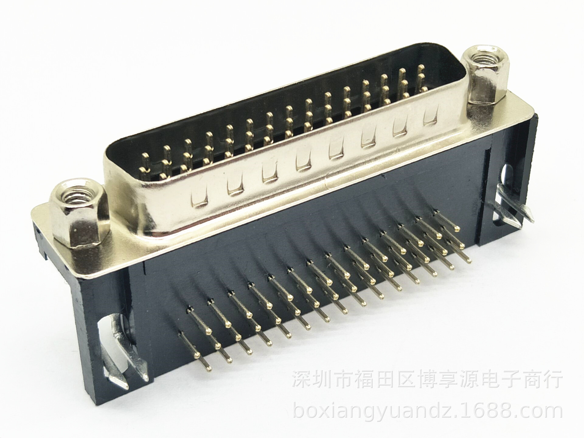 DR44公头 镀金 DB44PIN 插头 焊板式 三排 90度弯针脚 HDR44公座-阿里巴巴