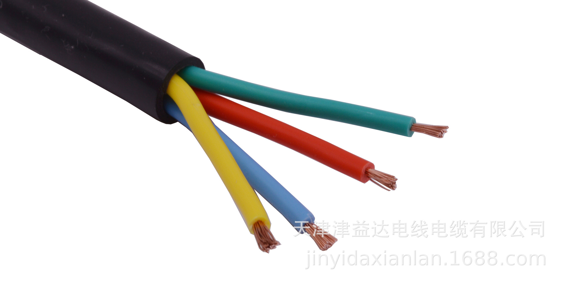 纯铜护套线rvv4*1.0平方电线纯铜多股信号线四芯线 rvv电缆-阿里巴巴