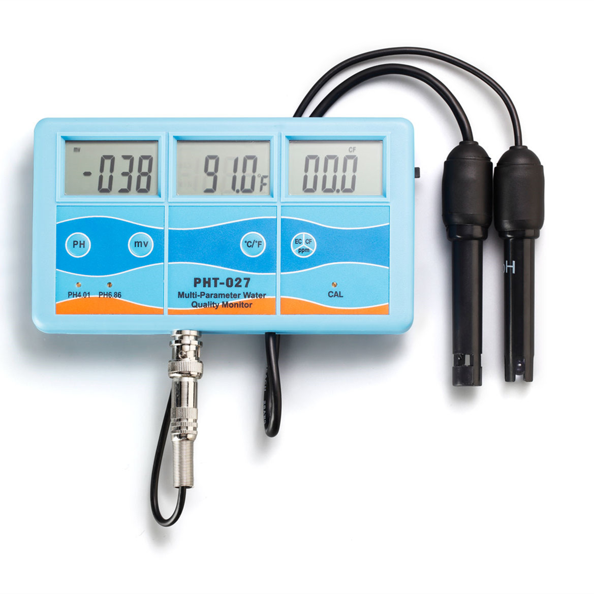 PH EC CF TDS ORP 温度六合一多参数PH计测试仪 PH-117在线监测器-阿里巴巴