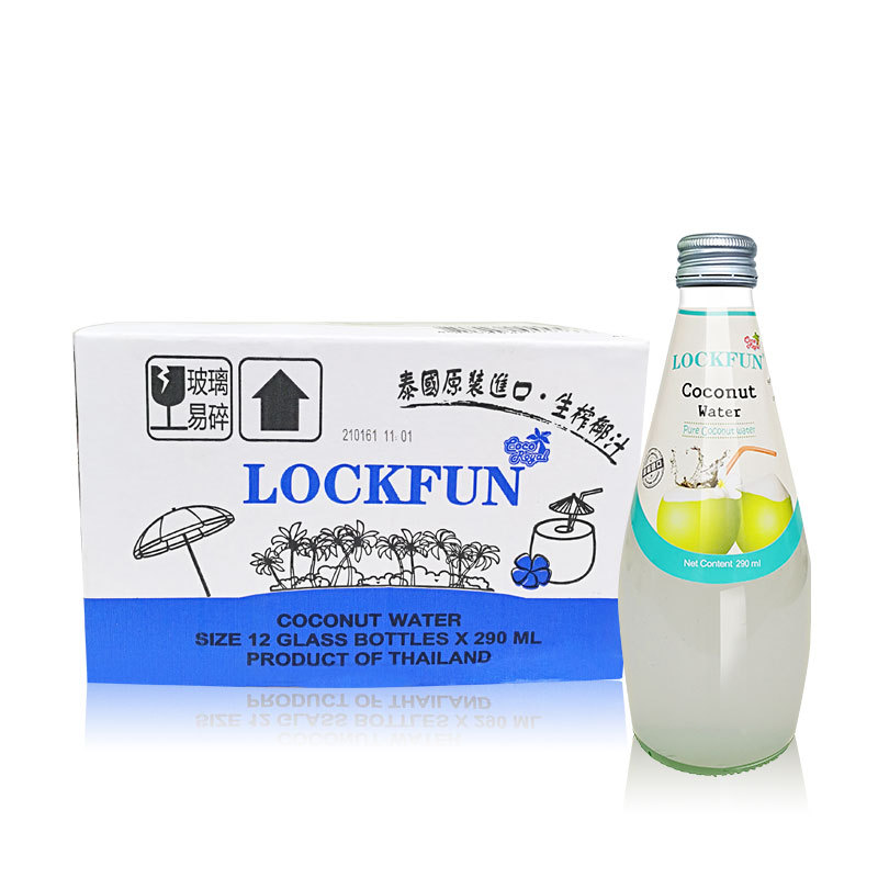 泰国乐可芬LOCKFUN椰子汁6口味混拼箱进口果汁饮料290ml*12瓶整箱-阿里巴巴