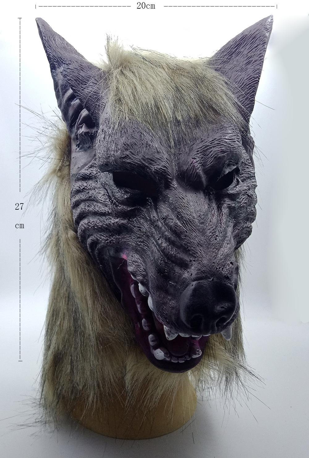 Cheap Cosplay Latex Rubber Wolf Tiger Wolf Lion Head Hair Mask Gloves ...