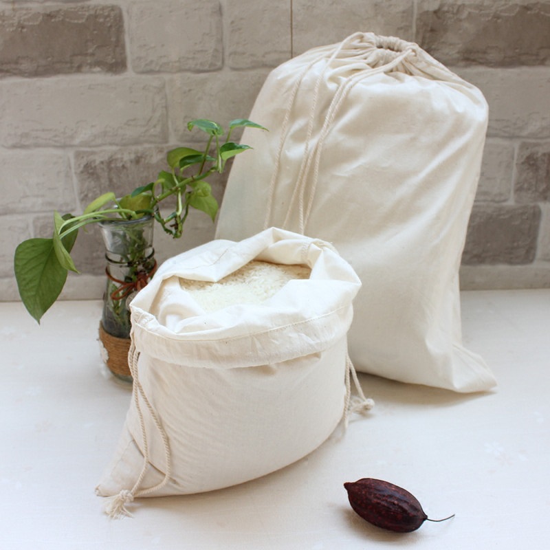 细棉布抽绳袋内衣收纳包防尘圆桶杂粮旅行棉布包装袋束口袋手提袋-阿里巴巴