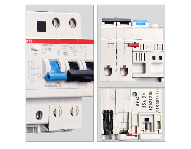 abb 断路器剩余电流 GSH201 AC-C16/0.03 abb漏电断路器 1p+N 16A-阿里巴巴
