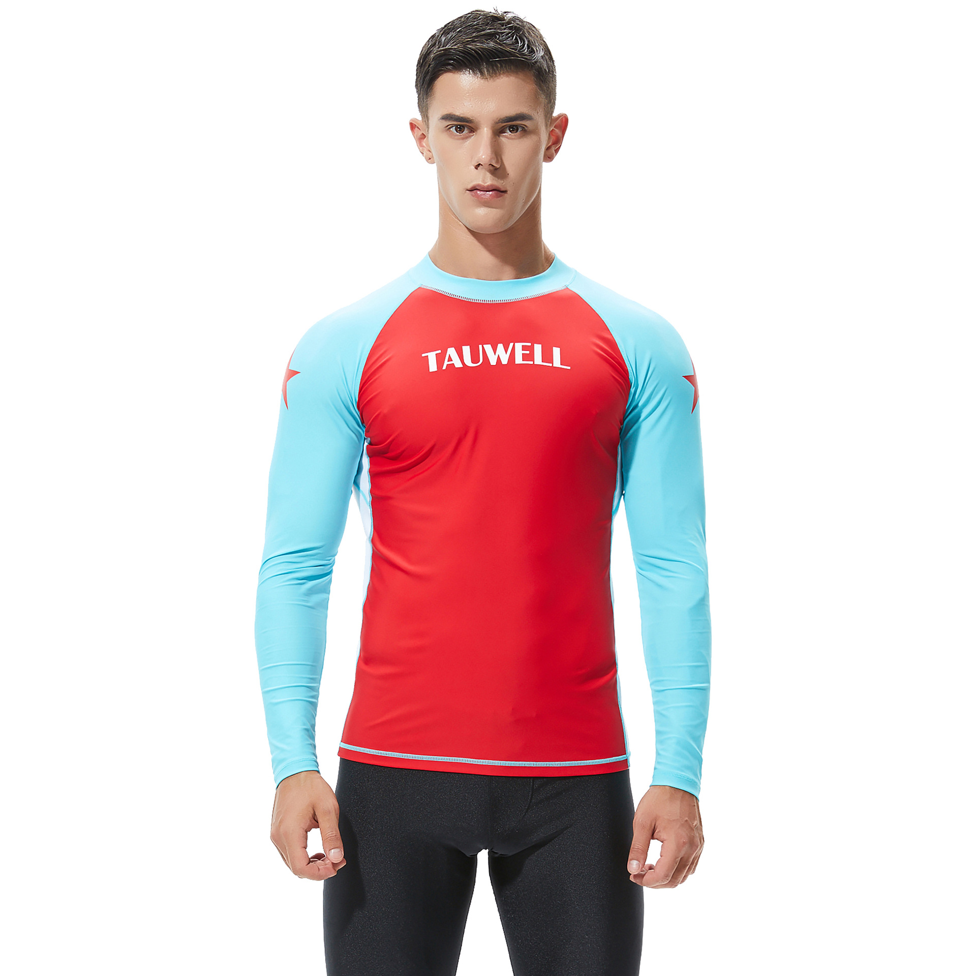跨境男式潜水服 tauwell男士时尚拼色冲浪上衣跨境批发潜水衣-阿里巴巴