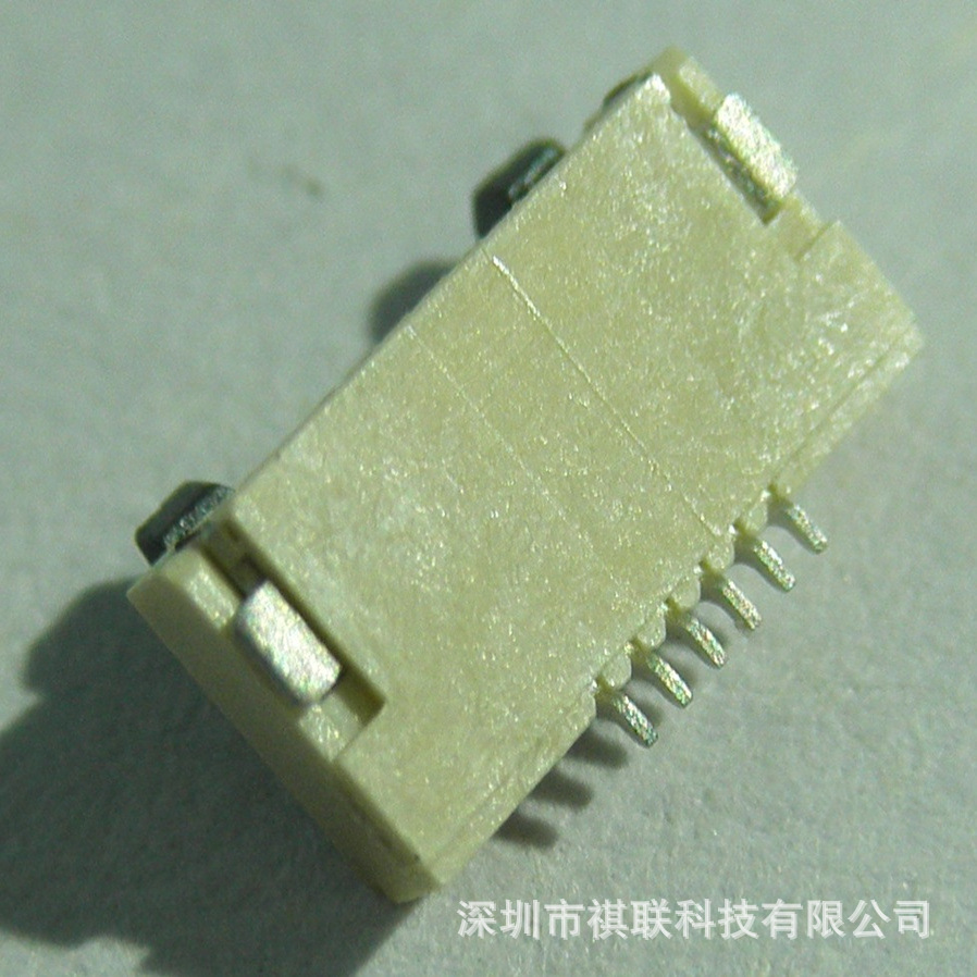 0.5pitch 1.5H 6pin FPC 连接器 翻盖下接 SMT ZIF 屏座-阿里巴巴
