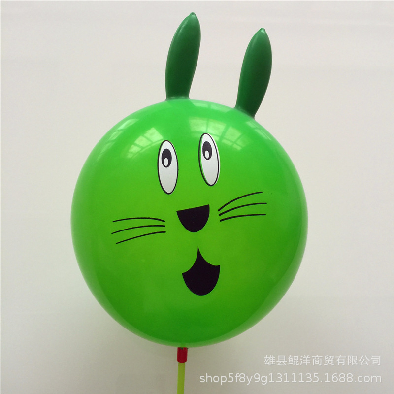 超萌大头兔子气球儿童玩具兔头兔脸异形兔首气球卡通猫脸兔首气球-阿里巴巴