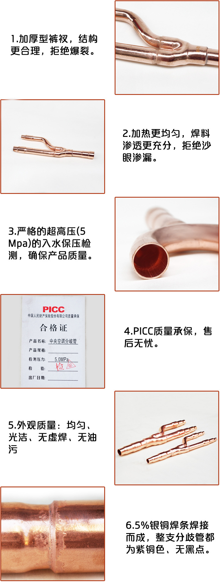 适用于格力中央空调分歧管分支器FQ01 FQ01A FQ02 FQ03A FQ04-阿里巴巴