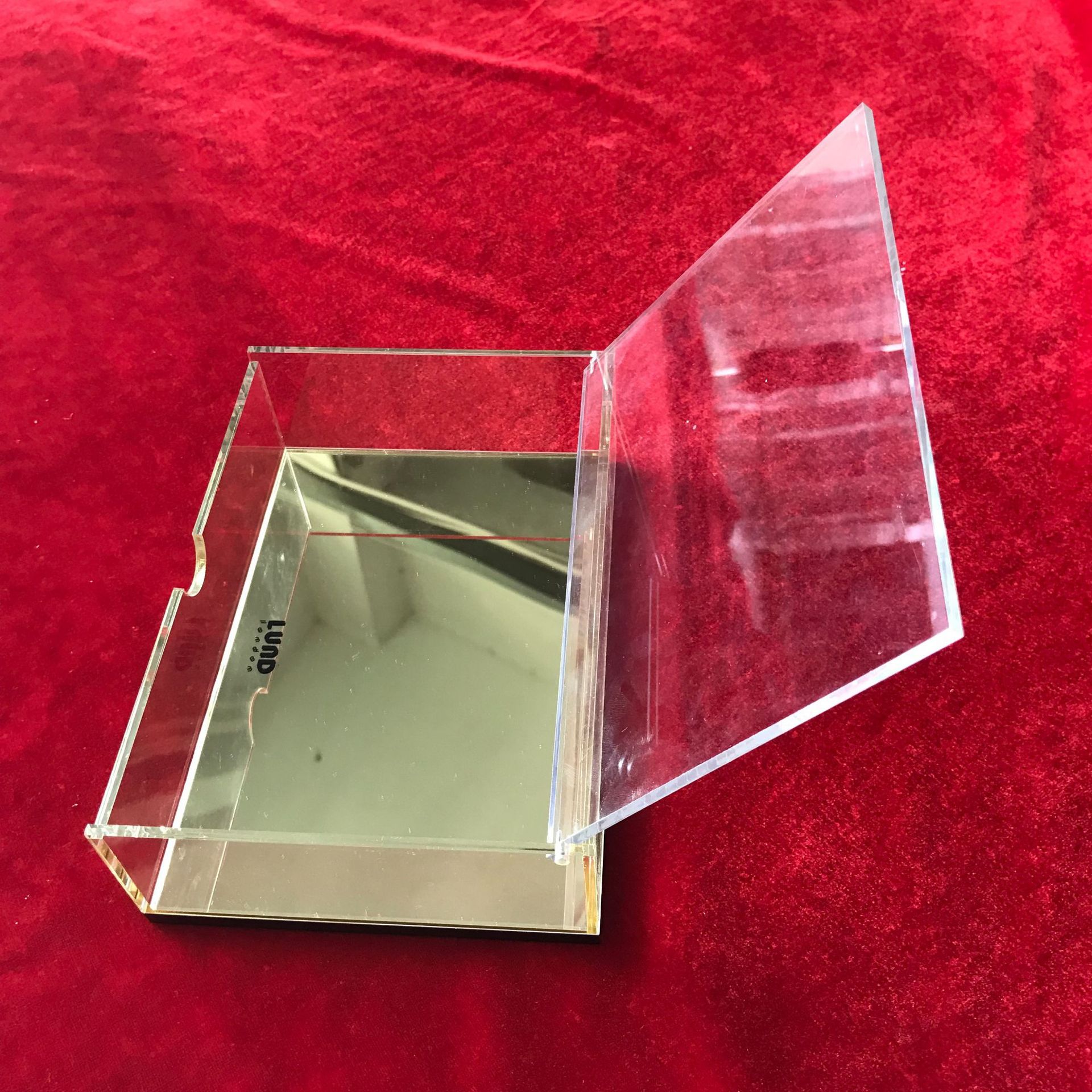 镜面亚克力盒子 有机玻璃金镜盒 翻盖盒 深圳沙井定做加工-阿里巴巴