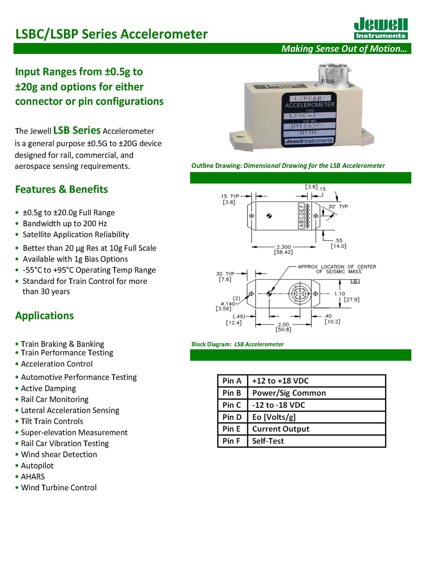 美国 Jewell 加速度传感器 LSBC/LSBP-阿里巴巴
