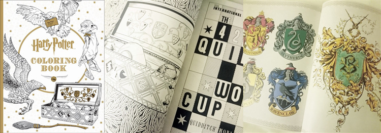 英文版harry potter哈利波特涂色书成人减压解压填色书涂鸦绘画本-阿里巴巴