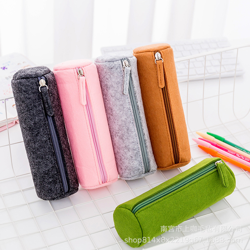厂家供应毛毡笔袋文具袋 儿童小学生创意笔袋铅笔拉链笔袋铅笔包-阿里巴巴