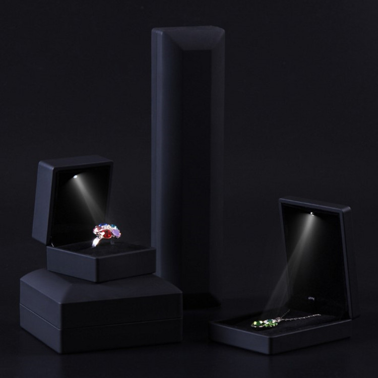 creative led jewelry box with light engagement ring box pendant box ...