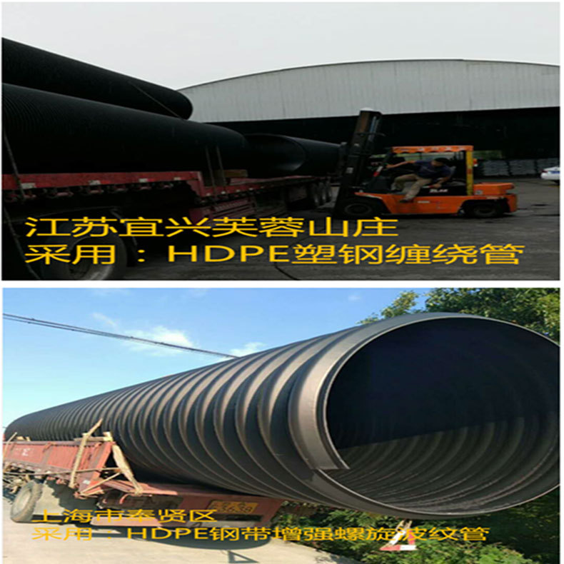 HDPE双壁缠绕管承插缠绕管DN200 300 400 500 600SN8中空壁缠绕管-阿里巴巴