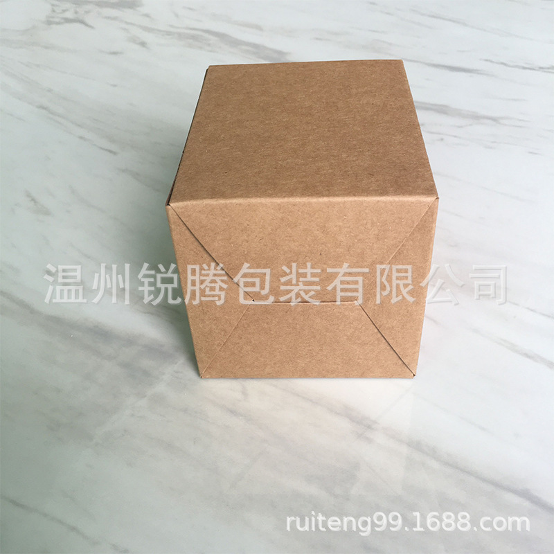 现货牛皮纸盒 空白方形牛皮卡纸包装盒 礼品牛皮盒 印刷彩盒-阿里巴巴