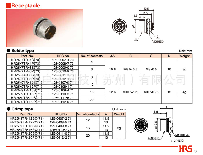 广濑HR25系列公端插头HR25-9TR-16P(71) 16pin hirsoe焊接协议价-阿里巴巴