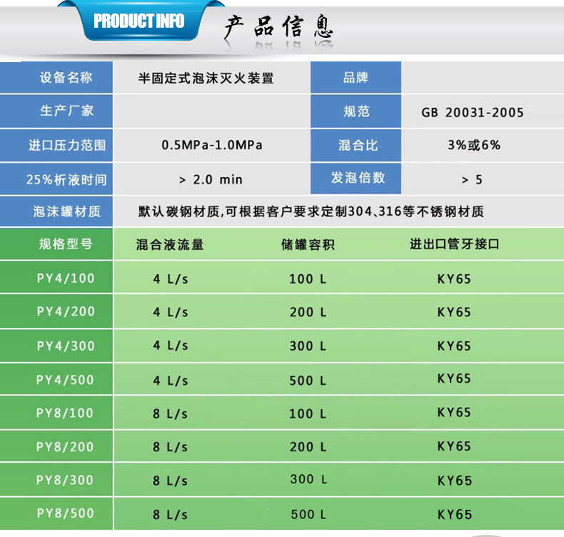 PY8/500 移动推车式泡沫灭火装置 500L移动消防泡沫罐-阿里巴巴