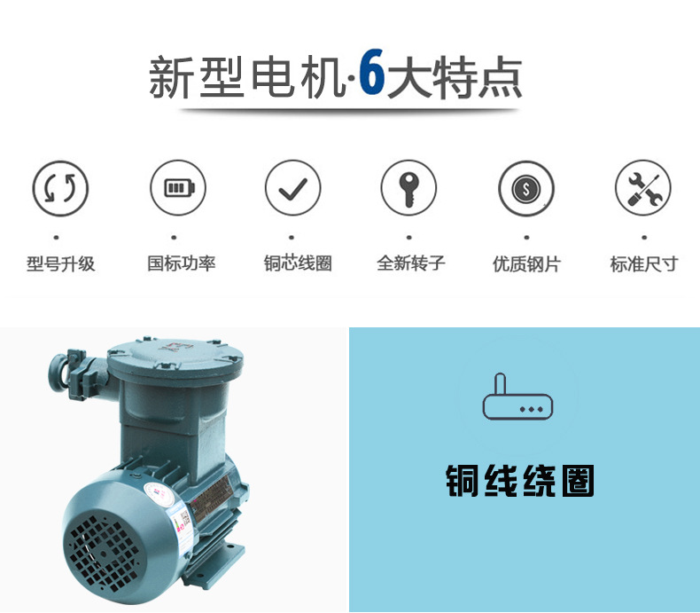 防爆电机YB3-132S1-2 5.5KW隔爆型三相异步电动机高效BT4-阿里巴巴