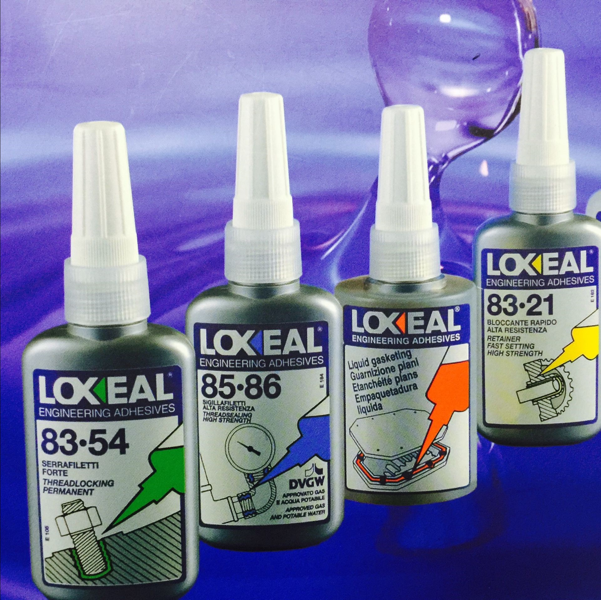 loxeal 83-54螺纹胶 意大利乐赛尔 厌氧胶绿色50ml/支-阿里巴巴