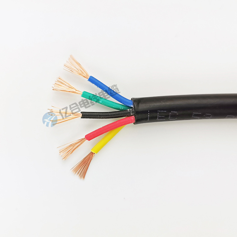 5芯国标信号线RVV5*0.5/0.75/1.0/1.5/2.5平方纯铜护套线亿合光电-阿里巴巴