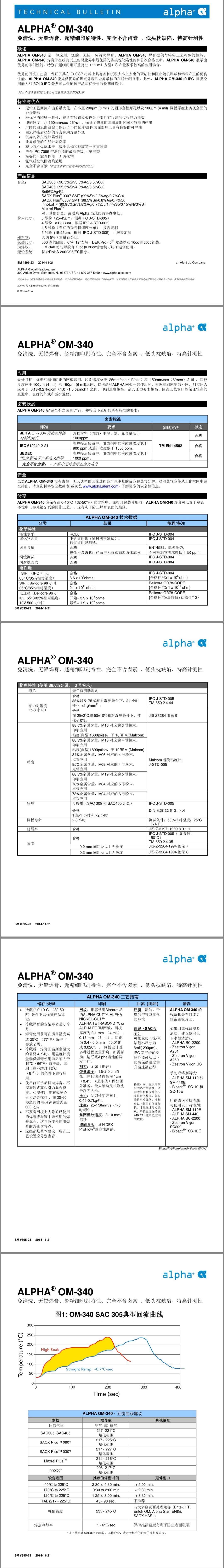 美国爱法ALPHA焊膏 阿尔法OM-340免清洗OM340无铅无卤环保锡膏-阿里巴巴