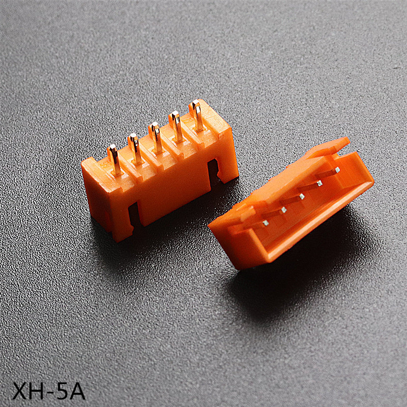 XH彩色针座 2.54间距连接器 xh-5a红色黄蓝绿橙紫黑色 5P直针插座-阿里巴巴