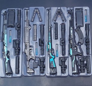 绝地大逃杀武器吃鸡MK14 98K M24 AKM影袭模型合金兵器30厘米-阿里巴巴