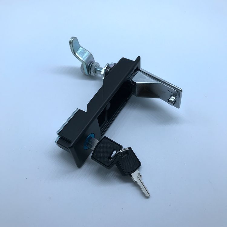 MS727黑白色平面锁，电柜门锁，网络机柜机箱锁，通讯通信柜门锁-阿里巴巴