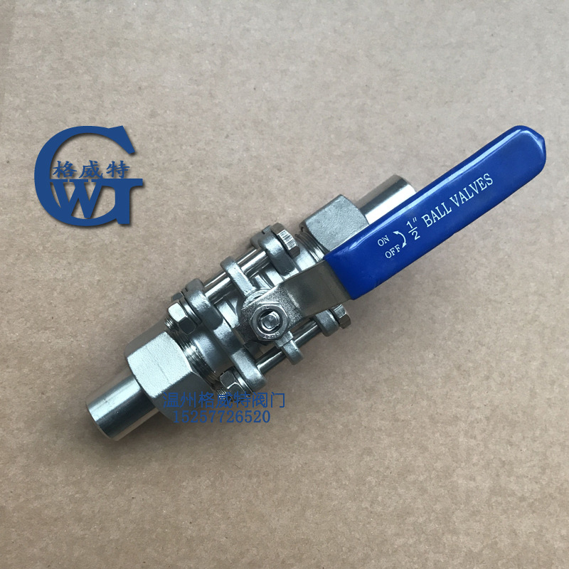 Q21F-16P活接球阀 304焊接活接头球阀 三片式活接球阀 手动开关阀-阿里巴巴