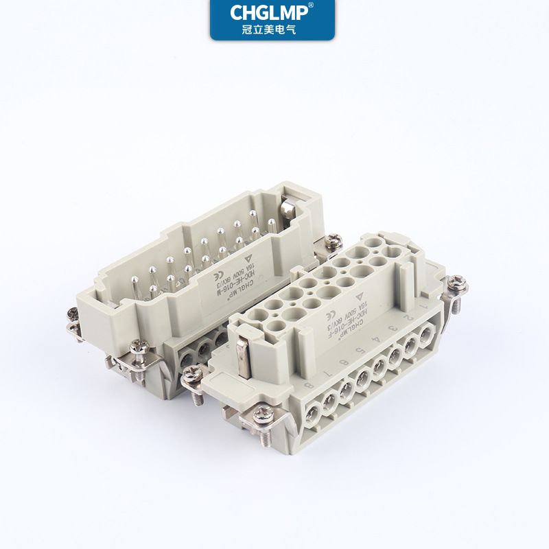 重载连接器航空插头HE-016M/F公母芯热流道矩形工业插头插座16A-阿里巴巴