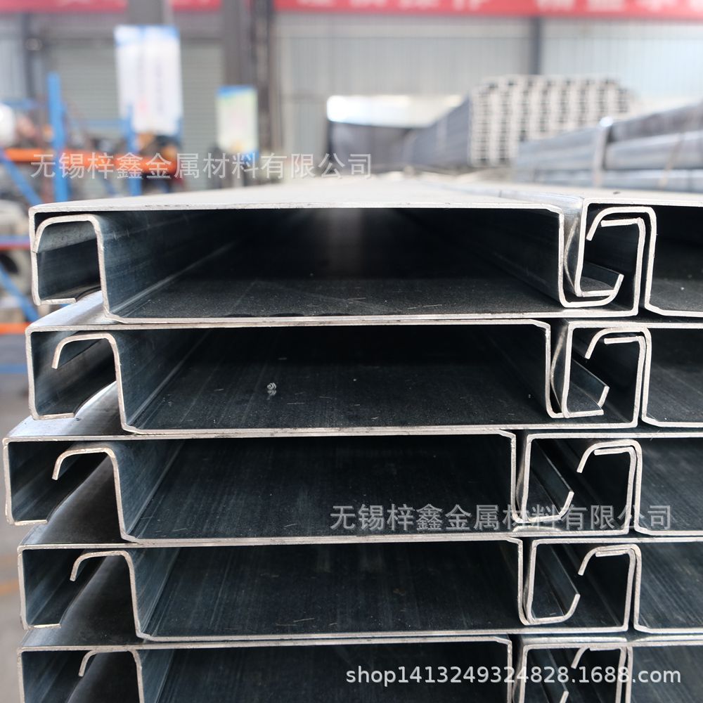 冷弯型钢镀锌楼板40*200加厚冲孔过磅重型阁楼式货架钢平台材料-阿里巴巴