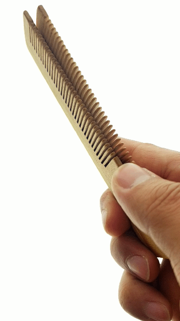 源头厂家现货LOGO供应13cm长方柄梳一次性酒店竹木梳子 FB1301-阿里巴巴