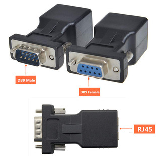 RJ45转9针9母转接头RJ45转DB9公DB9母RJ45转RS232网络口转串口DB9-阿里巴巴