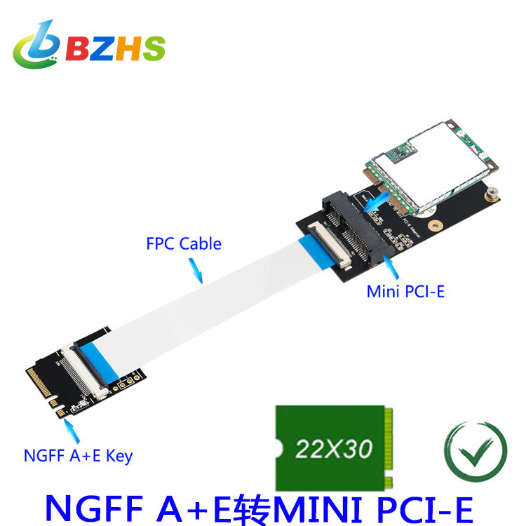 M.2 key A/E/A+E 转Mini PCI-E延长线MINI PCI-E WIFI网卡转接板-阿里巴巴