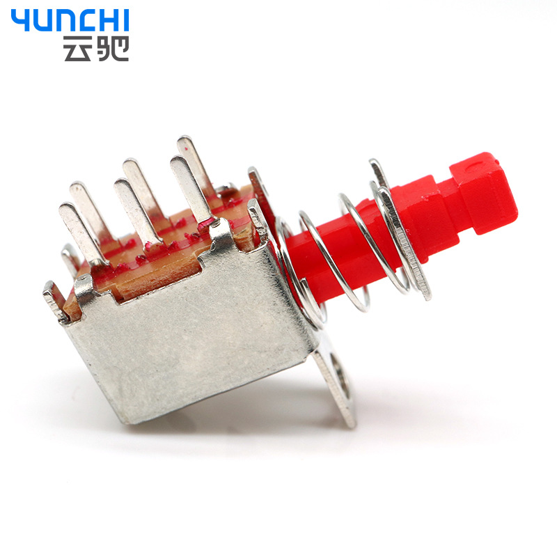 按键直键开关 琴键电源开关 6脚自锁无锁复位开关PS-22F04/A03-01-阿里巴巴