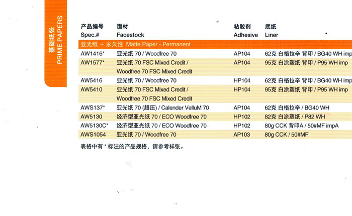 TTR同友标签厂生产法森FASSON艾利铜版纸AW3209/5209染色标签纸-阿里巴巴