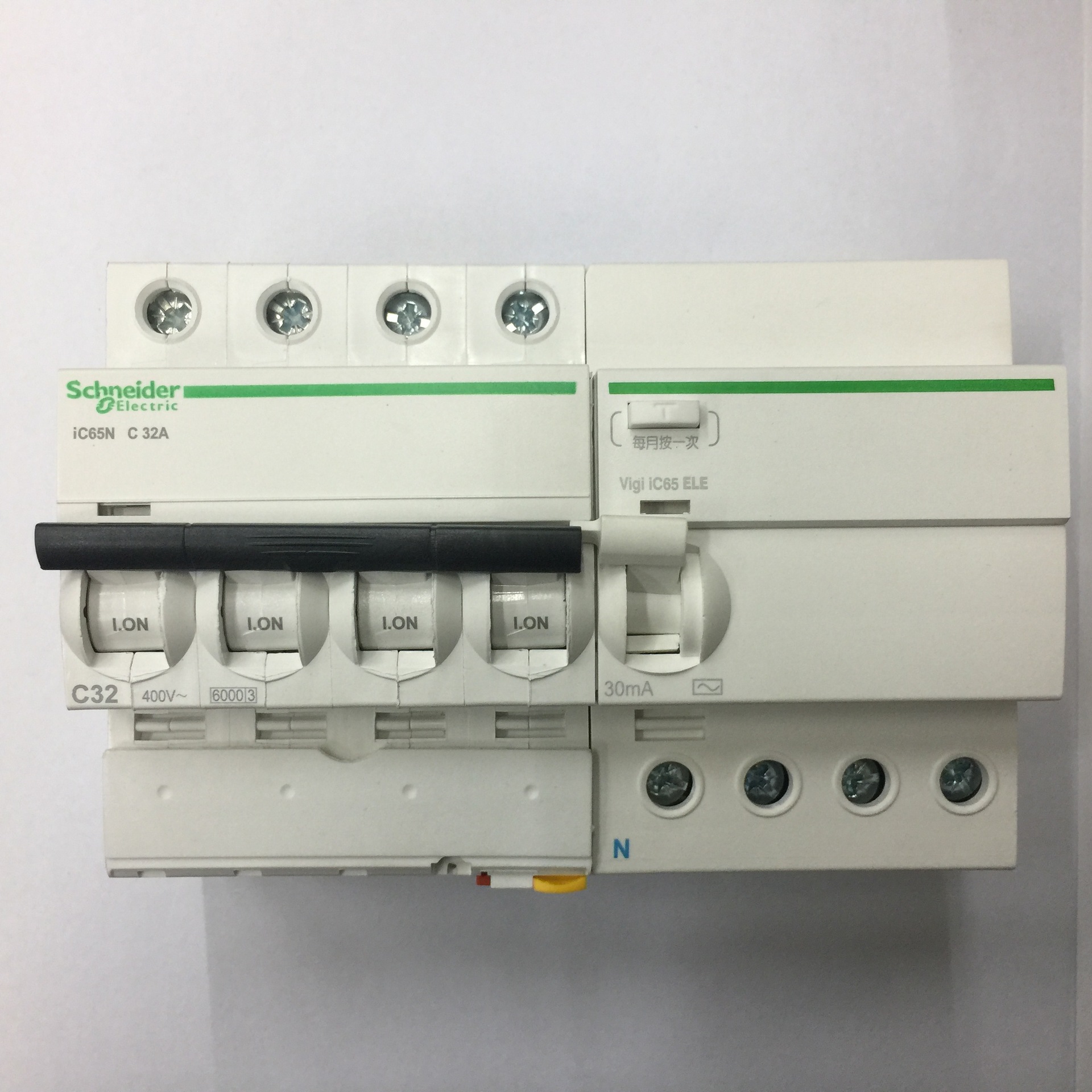 原装正品IC65N 4P C32A 30MA Schneider剩余电流动作保护漏电开关-阿里巴巴