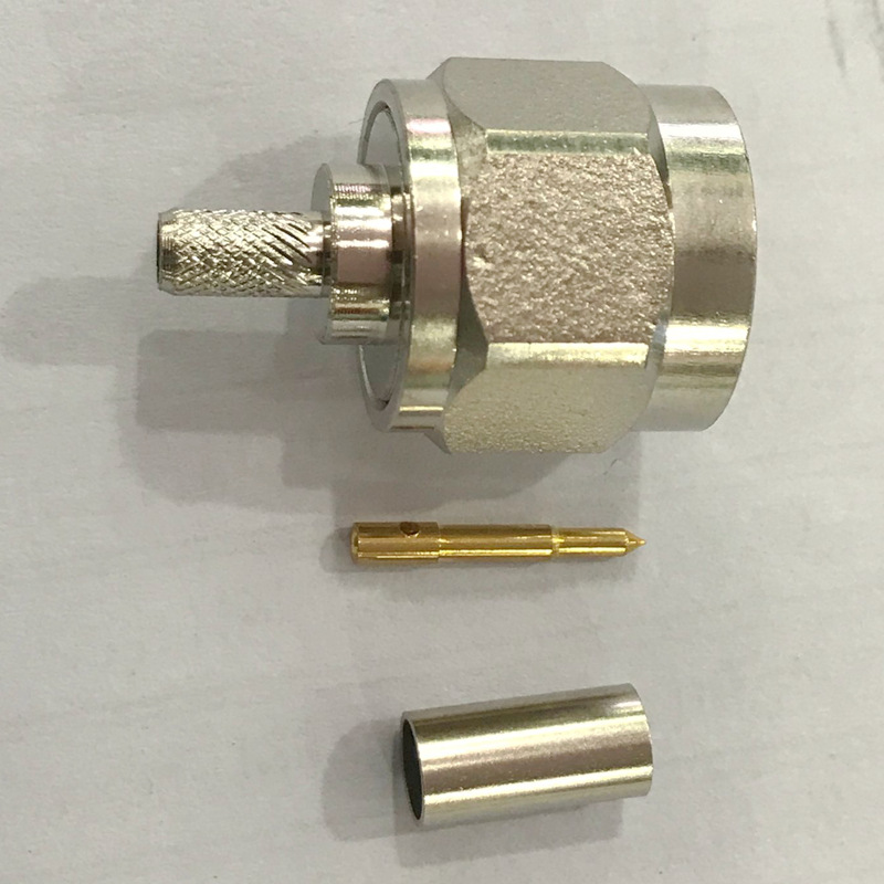 N型公头不锈钢可接线50-3 RG58 RG142 RG400 RG303 RG223 LMR195-阿里巴巴
