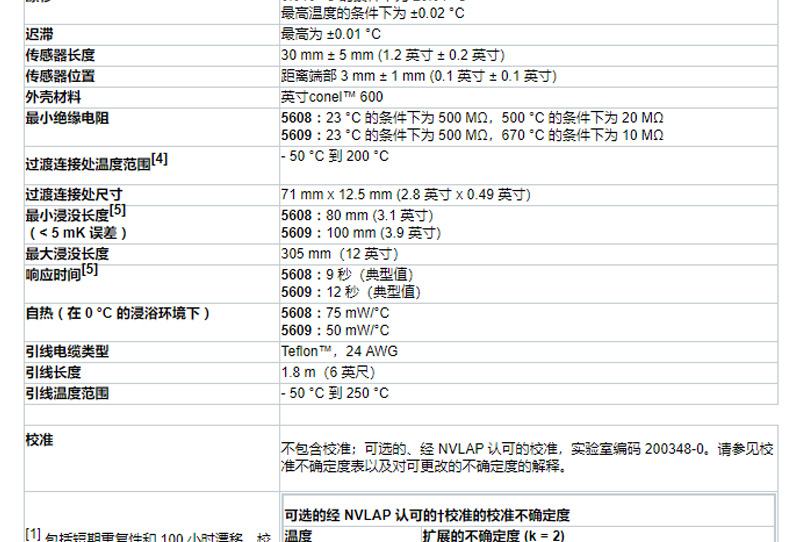 福禄克 FLUKE 5608/5609 经济型二等标准铂电阻 温度计-阿里巴巴