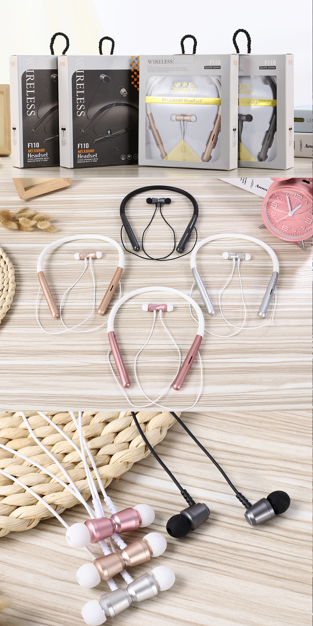 蓝牙耳机5.0工厂家直销新款金属磁吸颈挂式挂脖运动手机蓝牙耳机-阿里巴巴