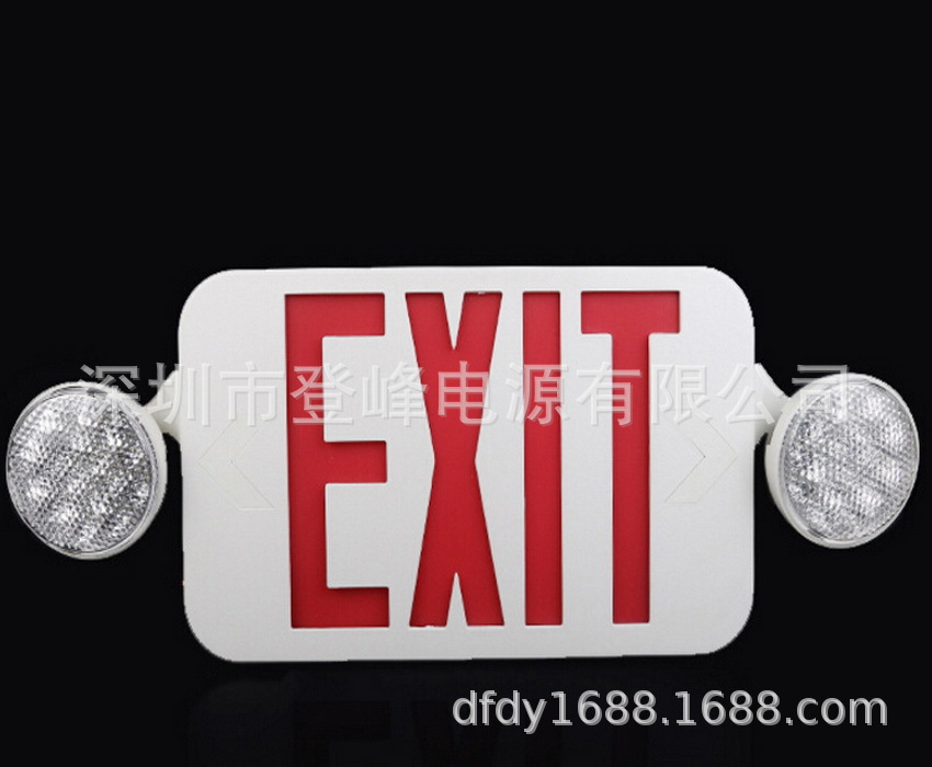 加工定制应急3W3h外贸LED出口应急灯EXIT疏散指示灯U/L认证-阿里巴巴