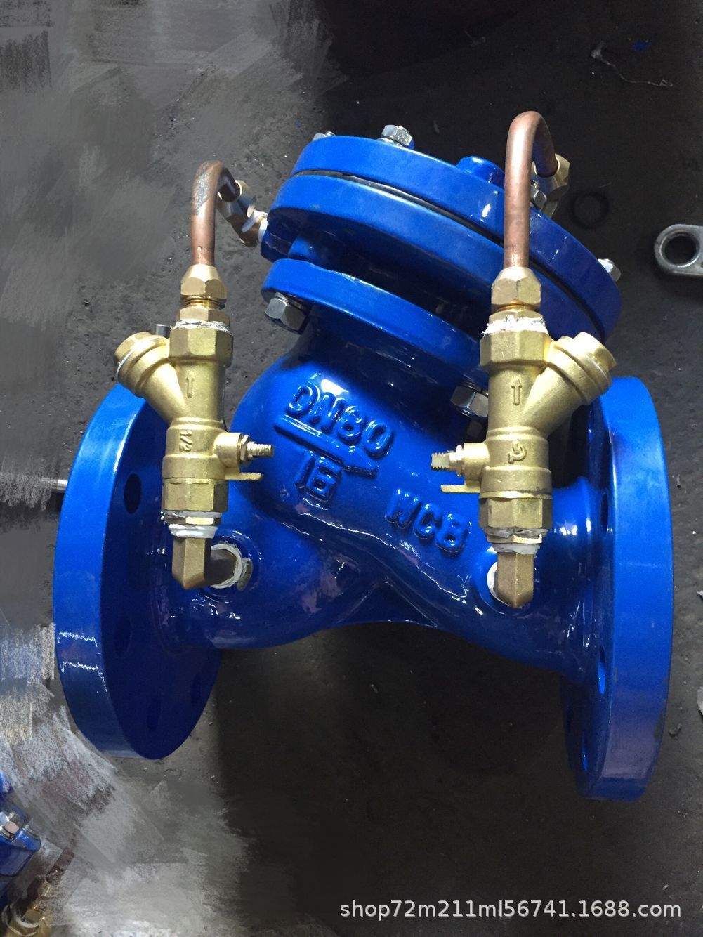 供应多功能水泵控制阀JD745X铸铁法兰防水锤隔膜式活塞缓闭止回阀-阿里巴巴