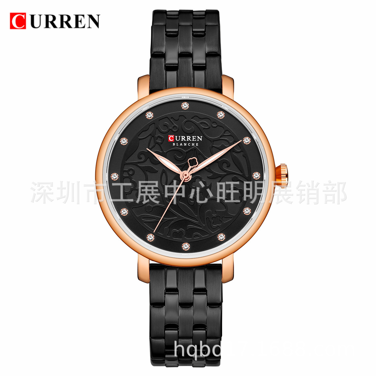 CURREN/卡瑞恩9046女士小表盘防水手表 简约钢带时装手表外贸款-阿里巴巴