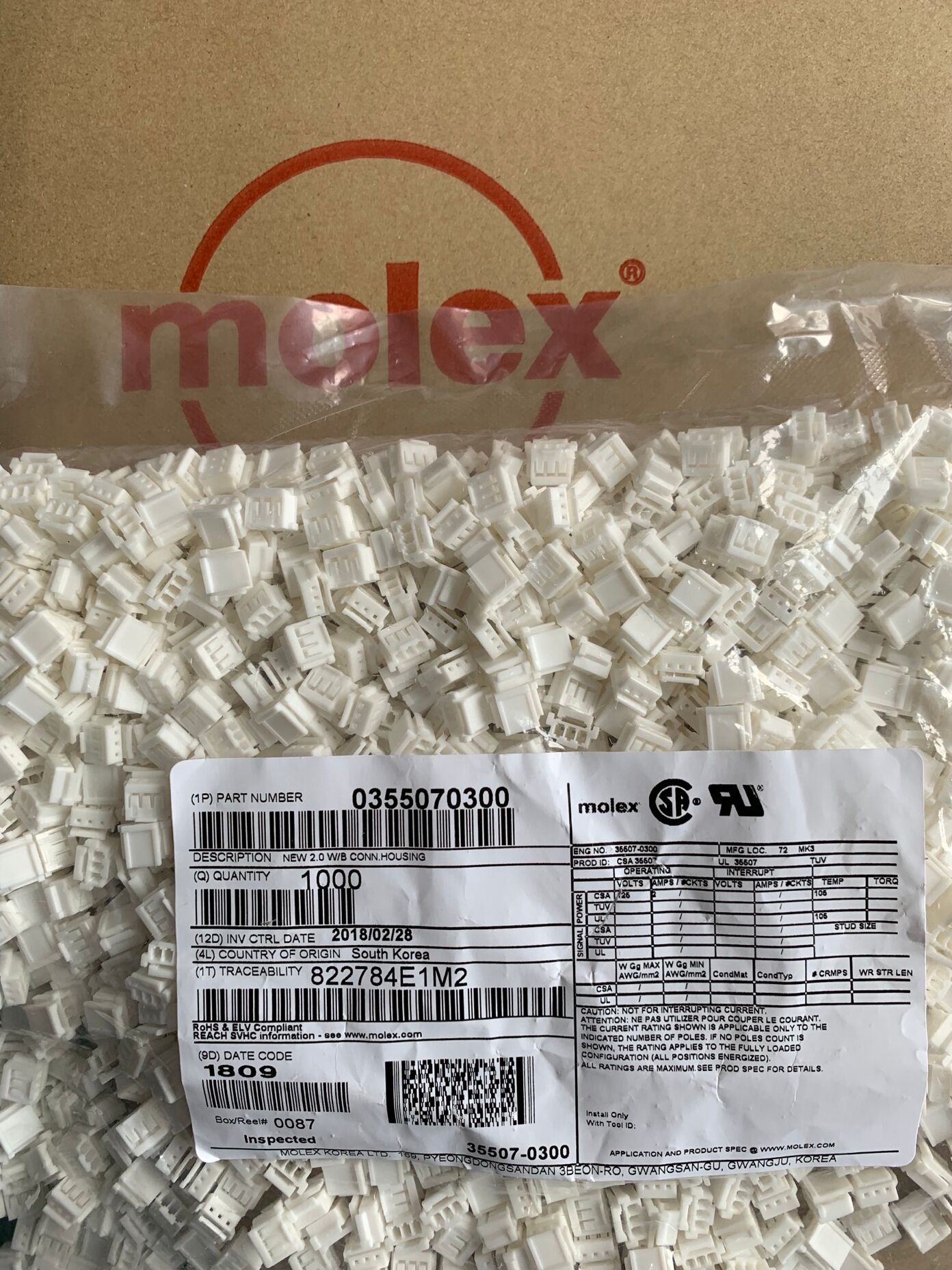 现货供应 MOLEX 355070300 35507-0300-阿里巴巴